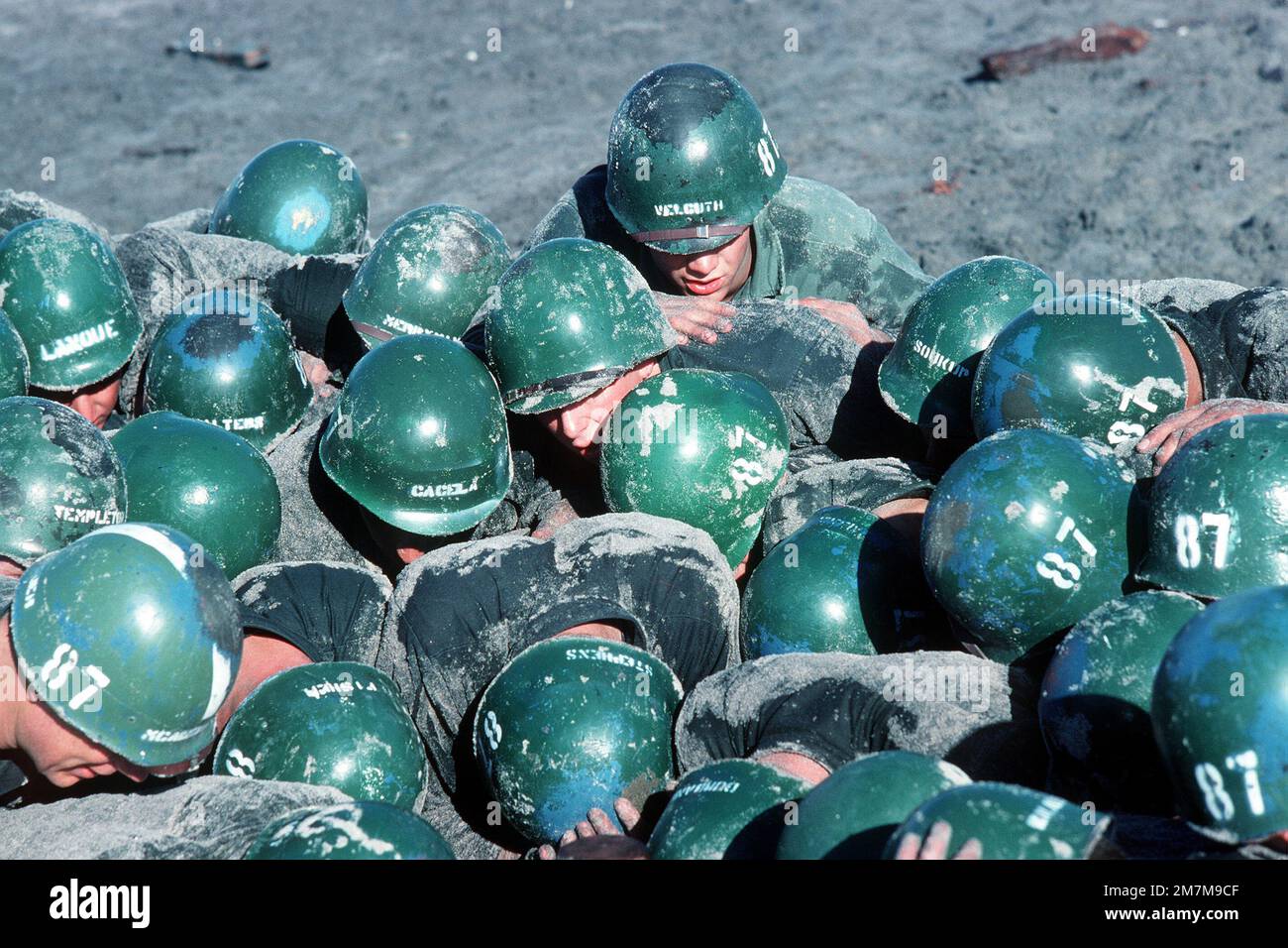 A U.S. Navy Basic Underwater Demolition/Sea-Air-Land (SEAL) (BUD/S ...
