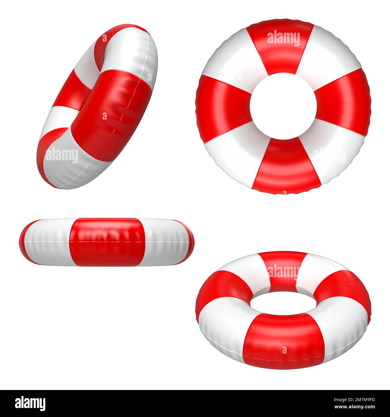 Lifebuoy 4 view on white background. 3D render Stock Photo - Alamy