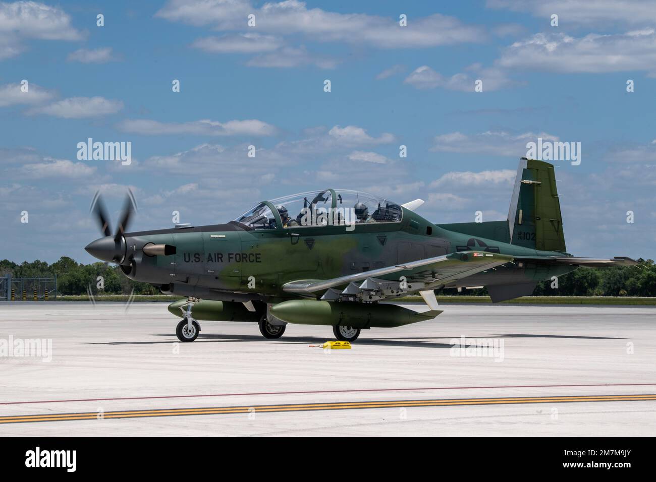 Craig Fisher, 81st Fighter Squadron supervisory instructor pilot, parks ...