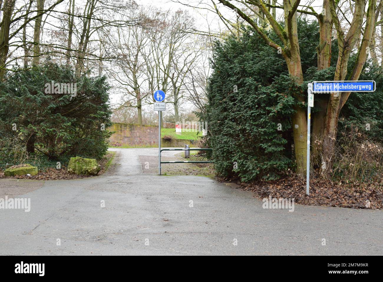 urban park in Mainz, Michelsberg Stock Photo - Alamy