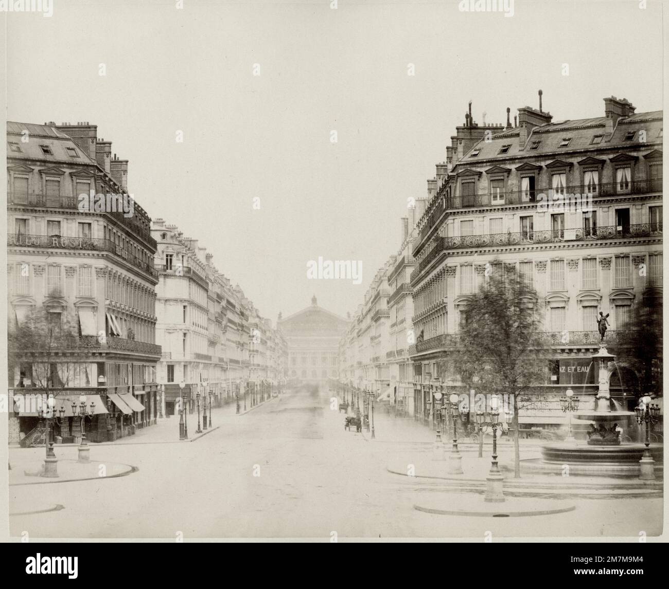 Avenue l'opera paris 19th century hi-res stock photography and images ...