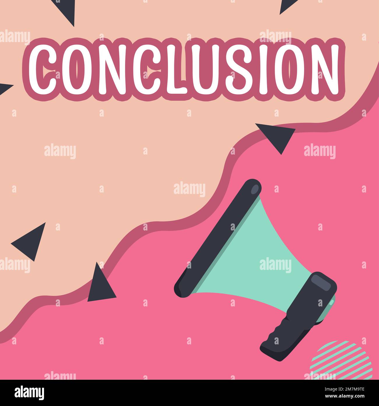 Sign displaying Conclusion. Business approach Results analysis Final ...