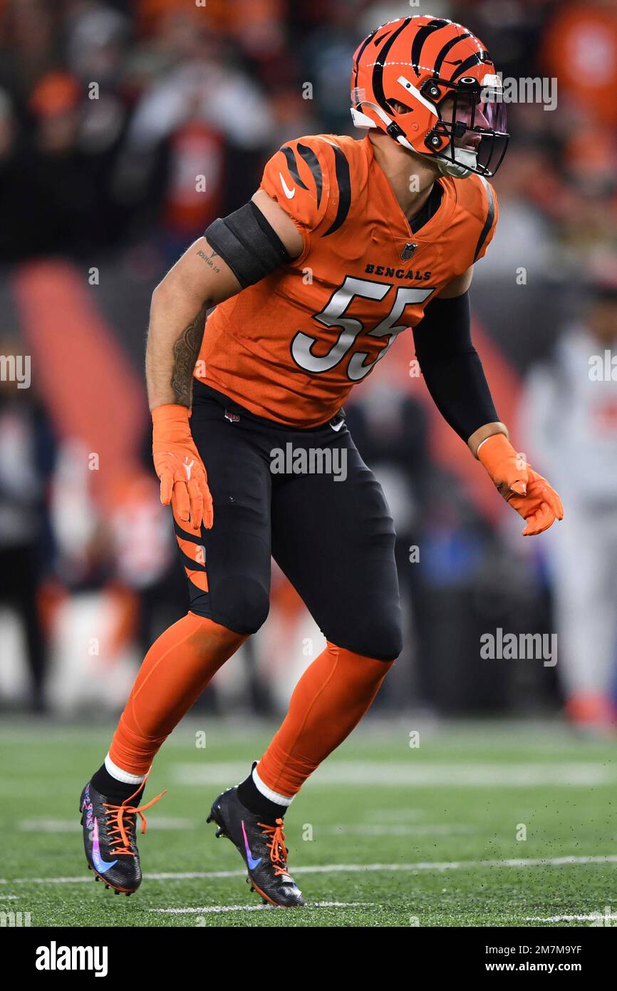 Cincinnati Bengals linebacker Logan Wilson (55) during an NFL football ...