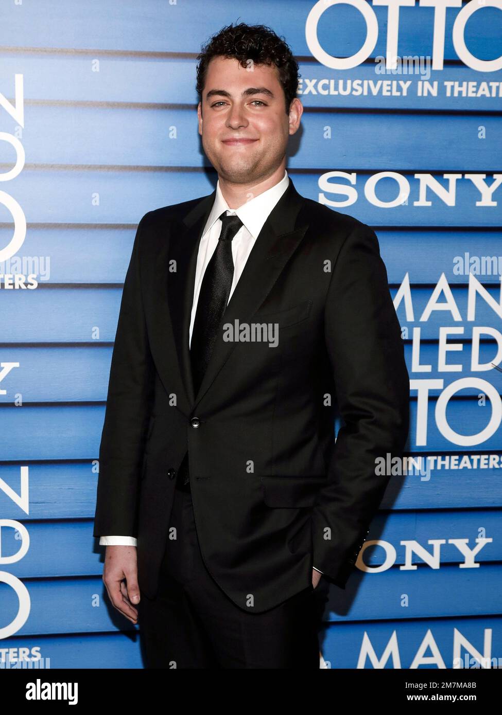 Actor Truman Hanks attends a special screening of "A Man Called Otto ...