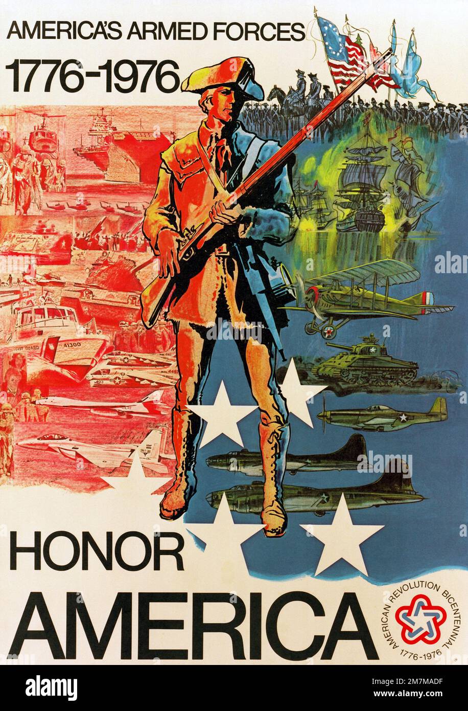 AMERICAS ARMED FORCES 1776-1976. HONOR AMERICA. AMERICAN REVOLUTION ...