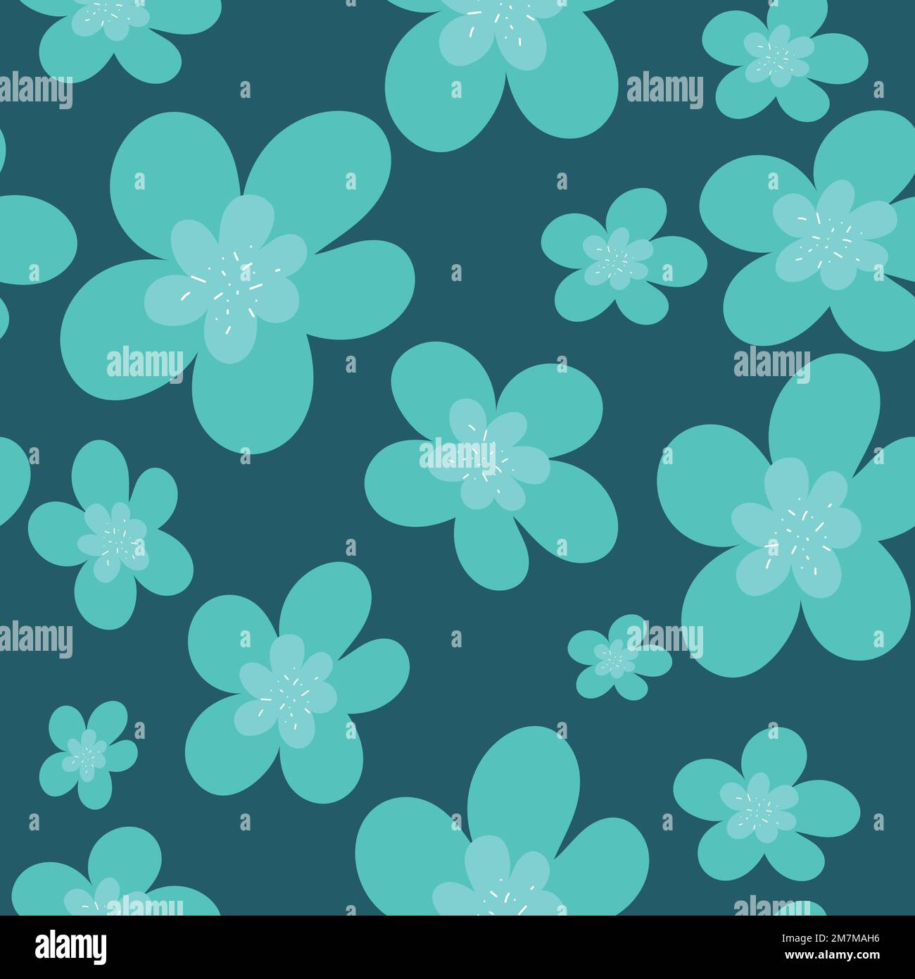 Garden flower, plants ,botanical ,seamless pattern vector design for ...
