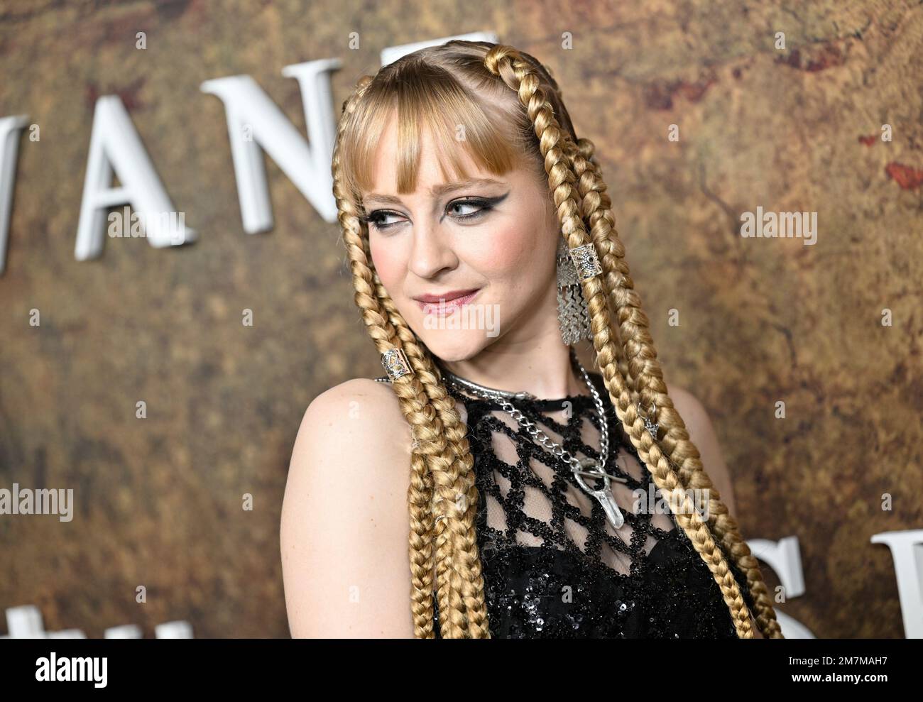 Mathilde DeHaye attends the premiere of Apple+ TV's "Servant" Season 4 ...