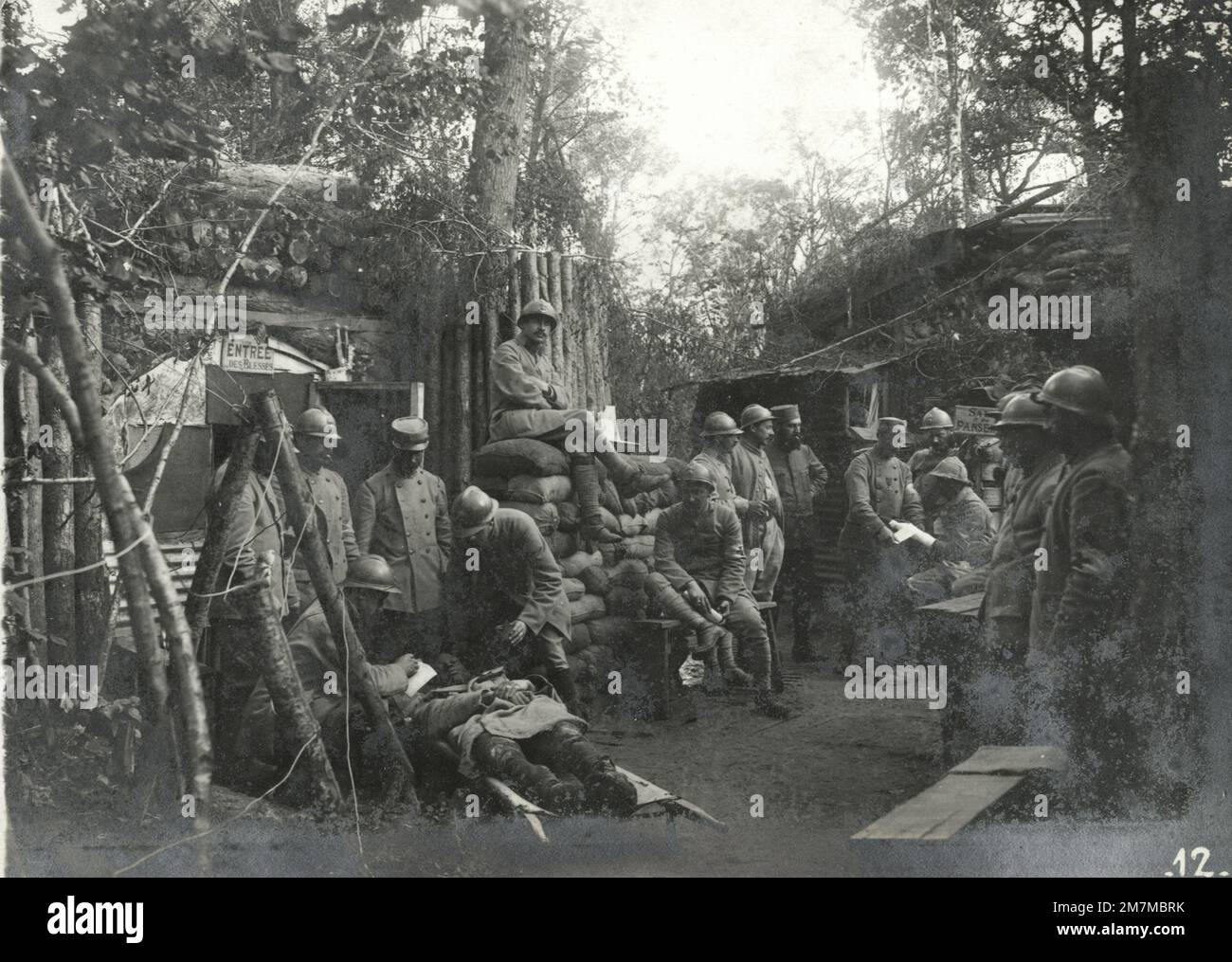 WW1 World War I photo - Chemin-des-Dames, first aid station, France ...