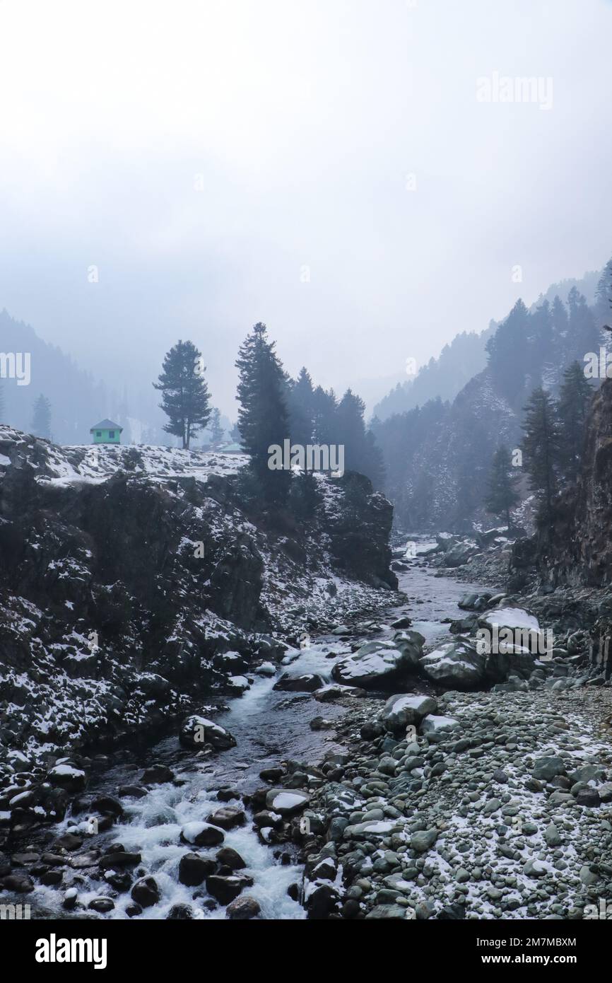 January 10, 2023, Kulgam, Jammu and Kashmir, India: A view of Niagara ...