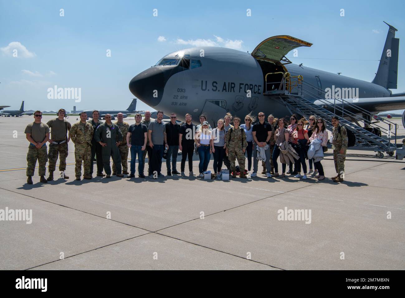 Members from Mission Wichita and crew members from the 22nd Air ...