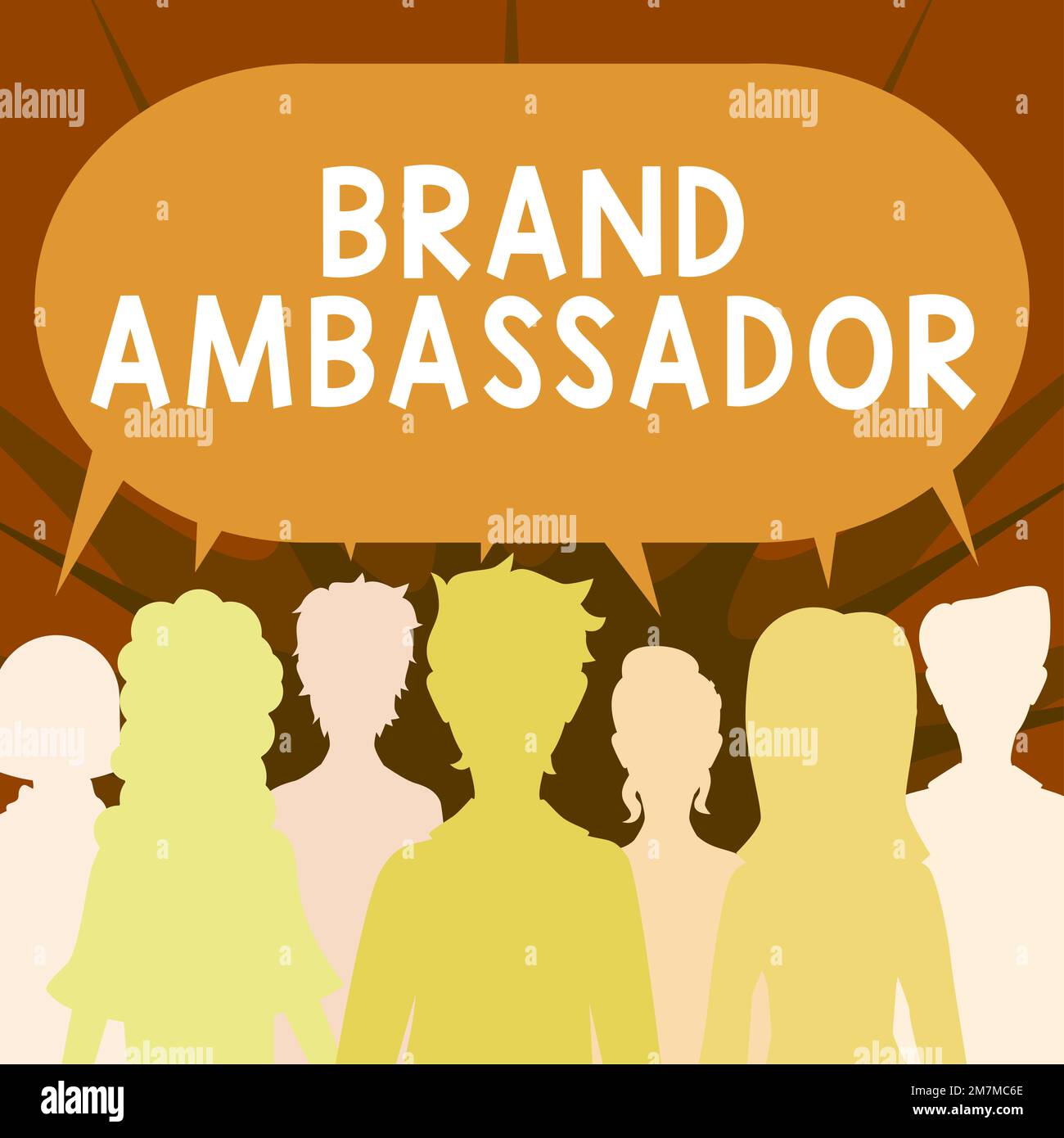 Conceptual display Brand Ambassador. Word Written on agent accredited ...