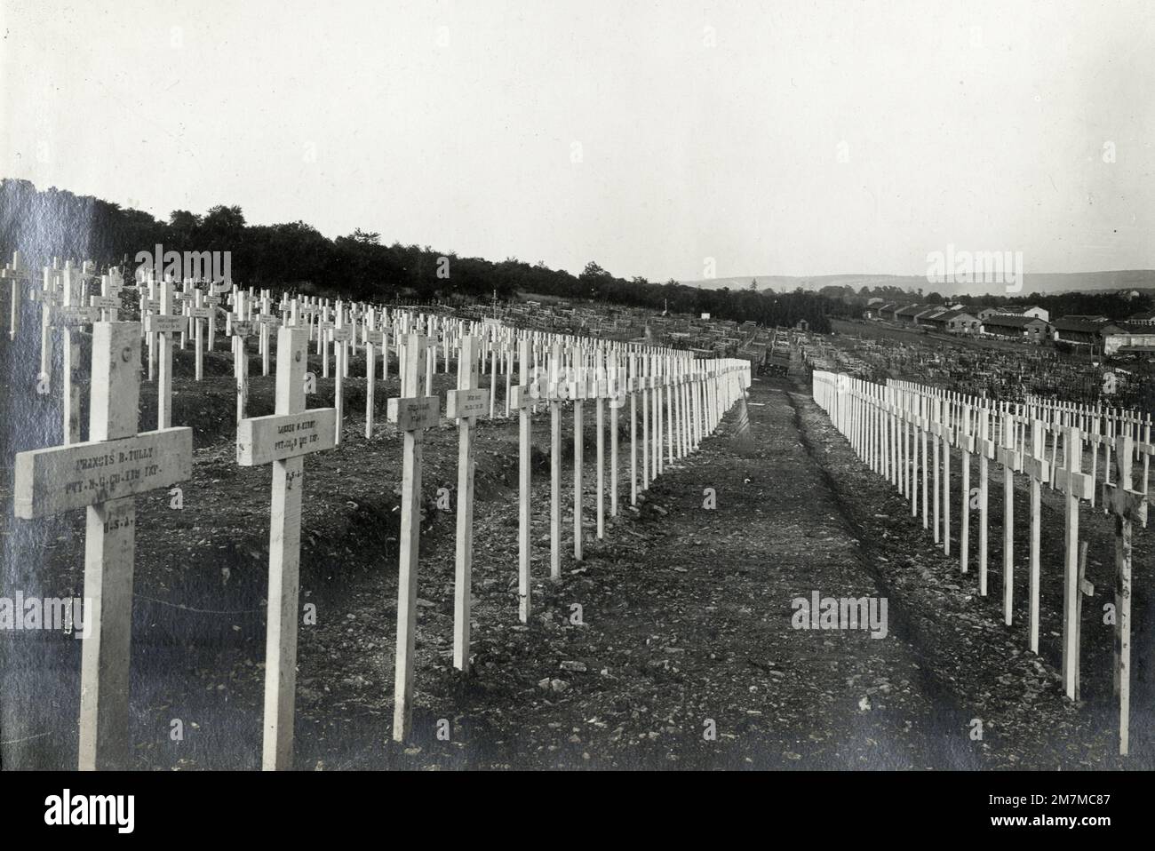 WW1 World War I photo - battle of Verdun, American cemetery Stock Photo ...