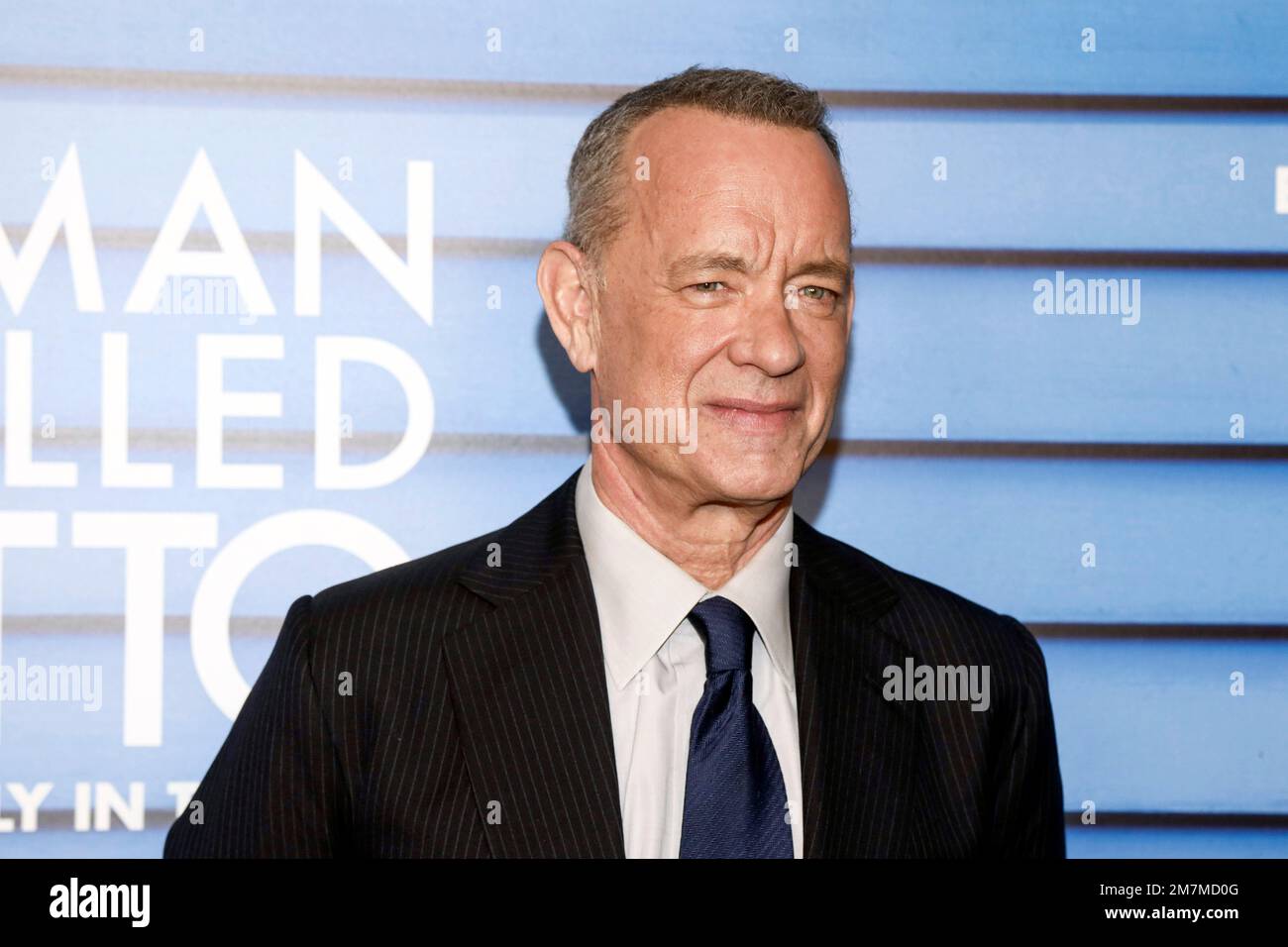 Actor Tom Hanks attends a special screening of "A Man Called Otto" at ...