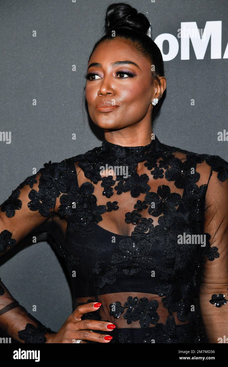 Patina Miller attends the MoMA Film Benefit honoring Guillermo del Toro ...