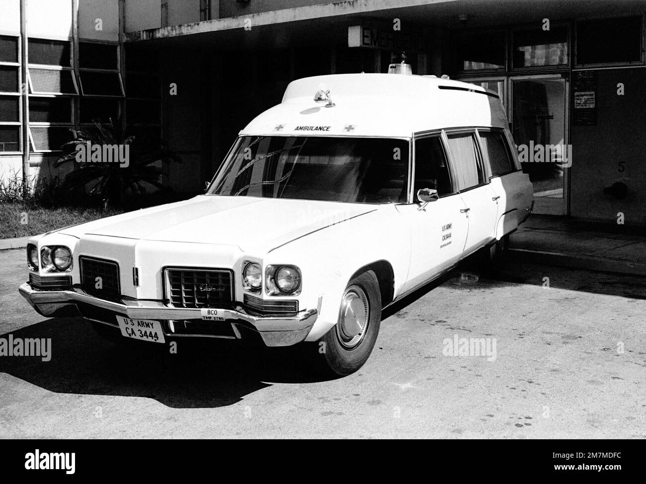 The primary ambulance, equipped with litters, emergency ambulance bag ...
