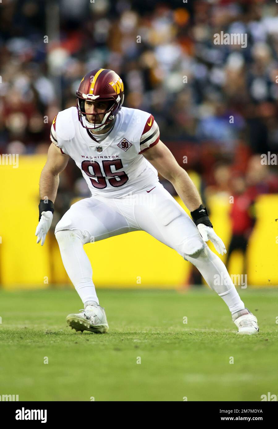 Washington Commanders defensive end Casey Toohill (95) runs during an ...