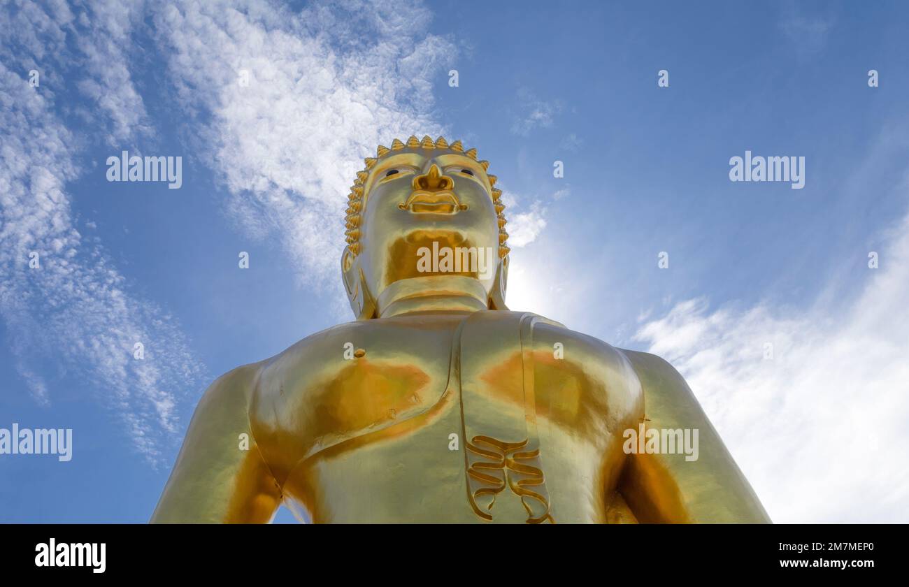 Golden Big Buddha Temple, Chonburi, Pattaya, Thailand view point Stock ...