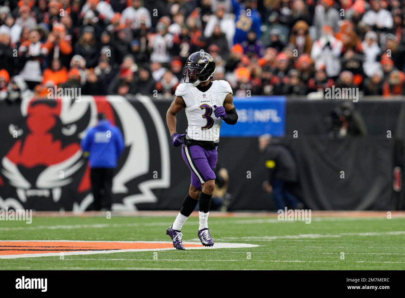 Baltimore Ravens wide receiver James Proche II (3) plays during an NFL ...