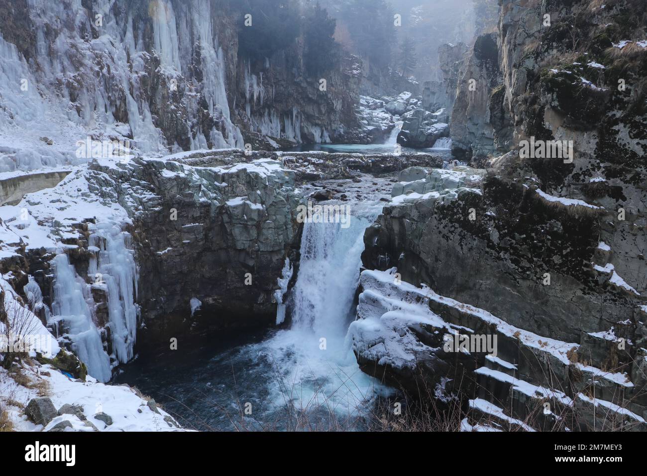 January 10, 2023, Kulgam, Jammu and Kashmir, India: A view of Niagara ...