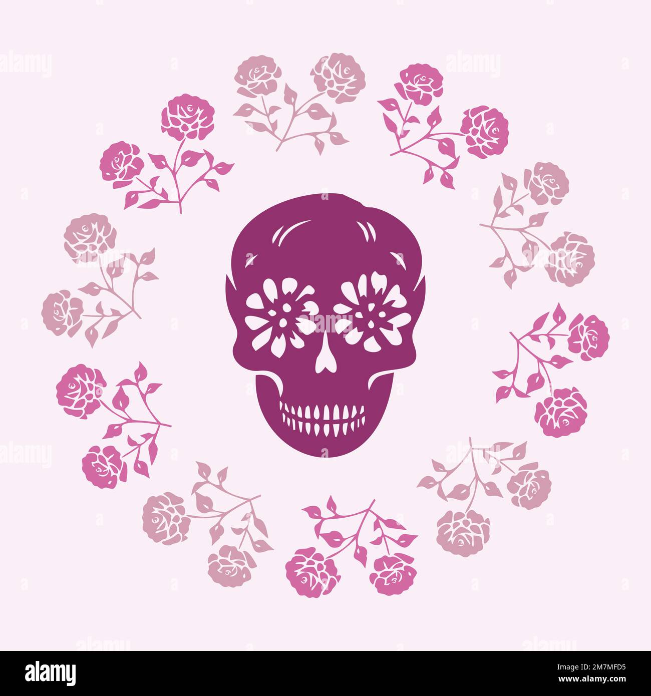 Pink Skull Tattoo