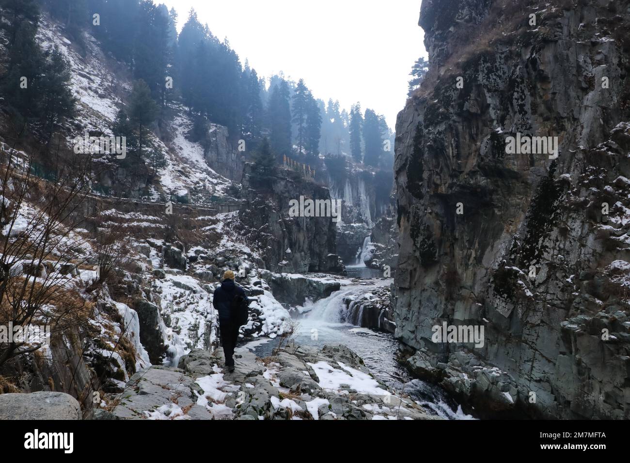 January 10, 2023, Kulgam, Jammu and Kashmir, India: A view of Niagara ...
