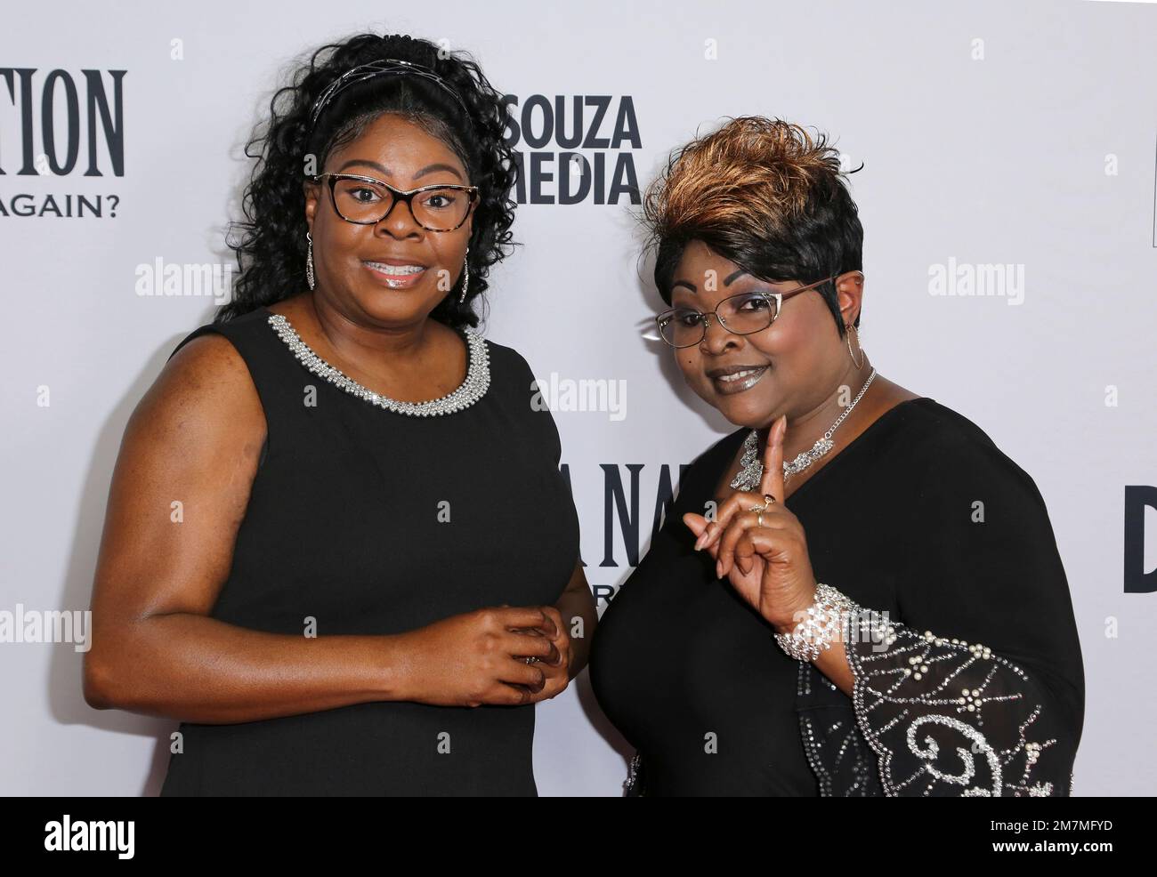 FILE - Lynnette Hardaway, left, and Rochelle Richardson, a.k.a. Diamond and Silk, arrive at the ...