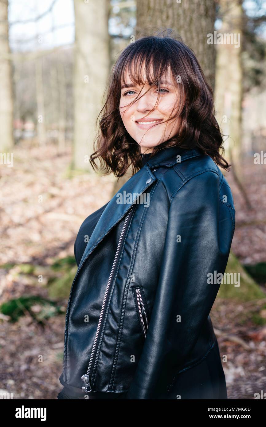 Happy nice woman taking hi-res stock photography and images - Alamy