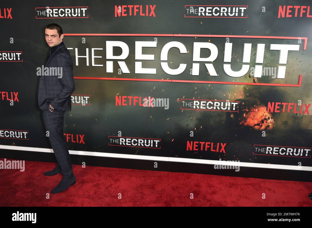 Noah Centineo arrives at the world premiere of "The Recruit" on ...