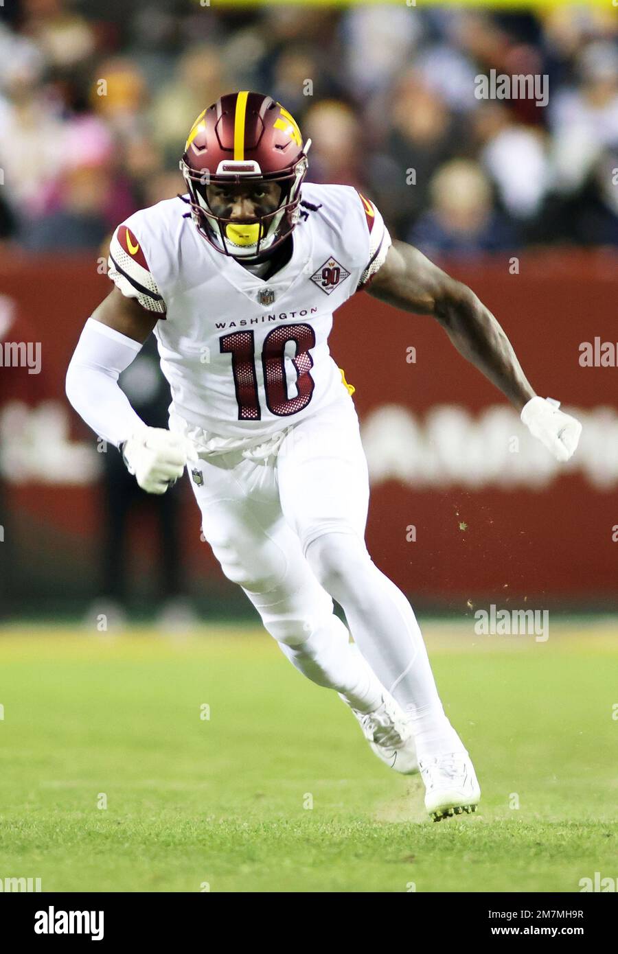 Washington Commanders wide receiver Curtis Samuel (10) runs during an ...