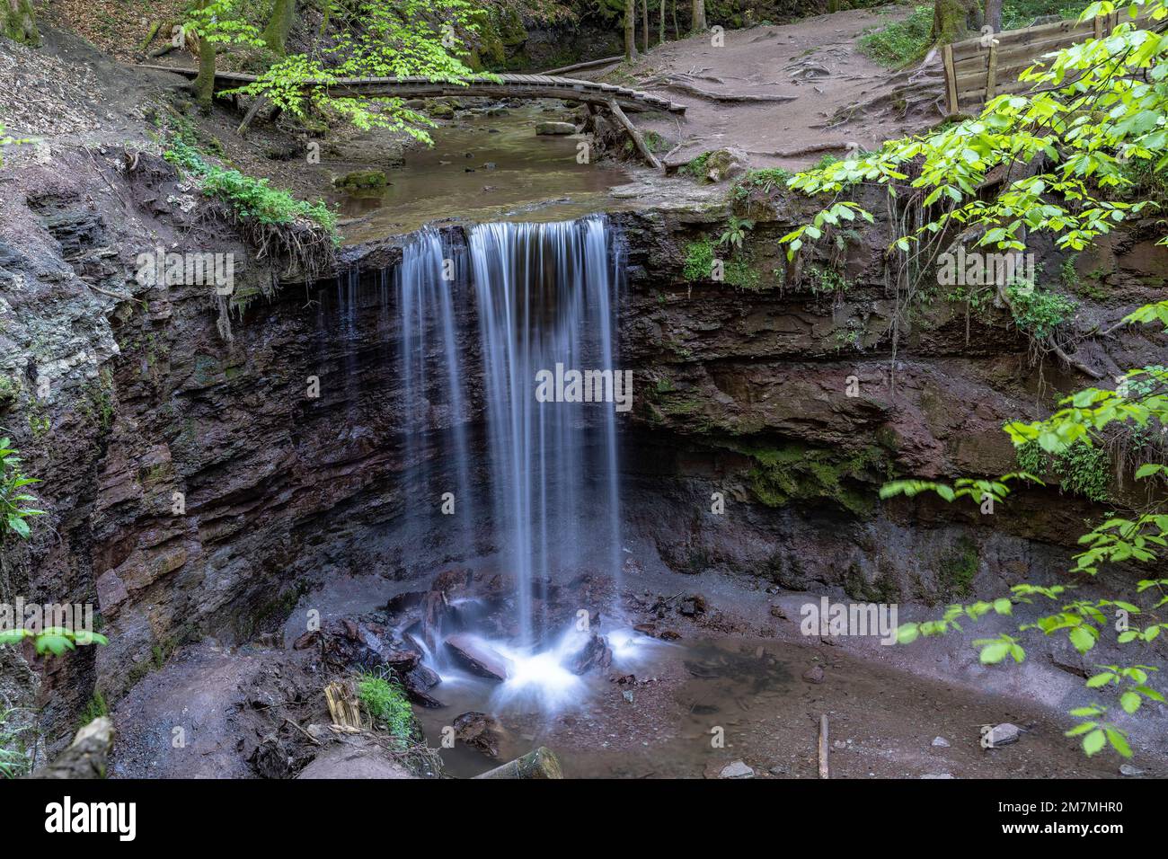 Horschbach waterfall in the swabian forest hi-res stock photography and ...