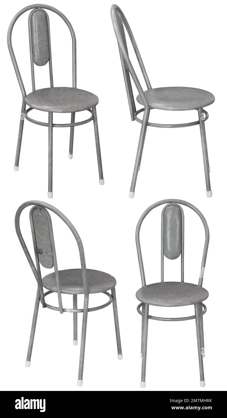 Stool for a home or cafe. An element of the interior. Isolated from the ...