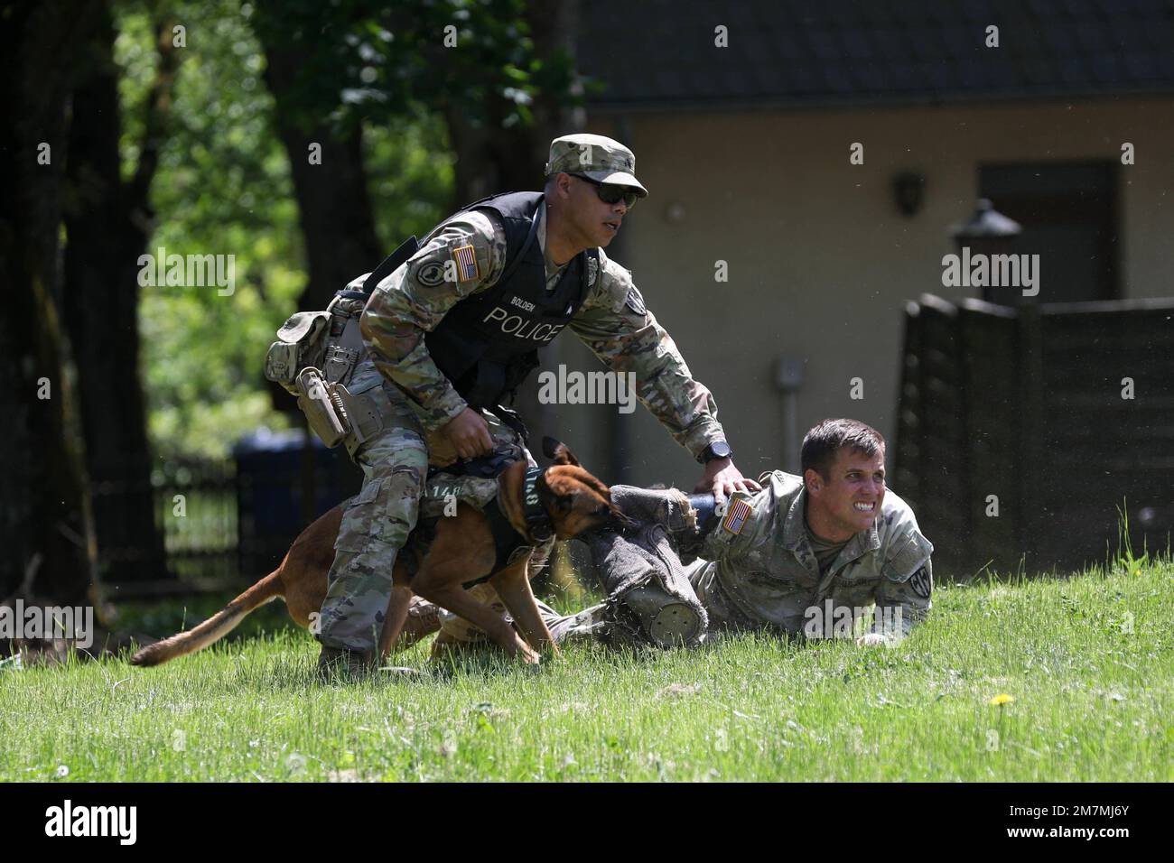 U.S. Army Sgt. Warren Bolden with the 131st Military Working Dog ...