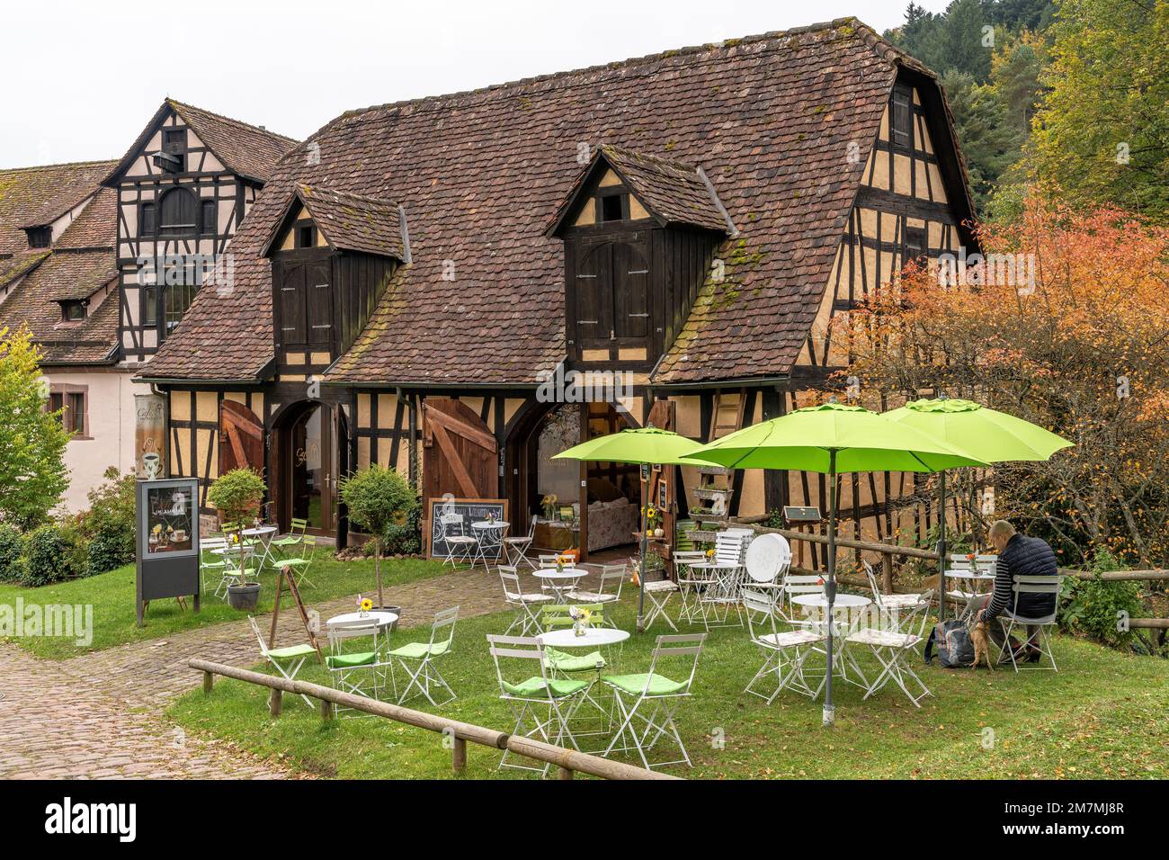 Hikers in cafe in hirsau monastery hi-res stock photography and images ...