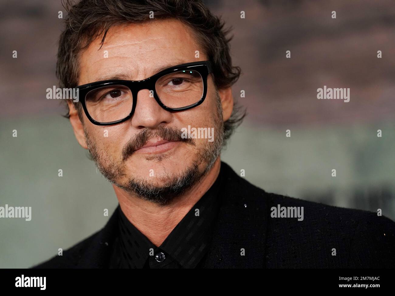 Pedro Pascal poses at the premiere of the HBO series "The Last of Us ...