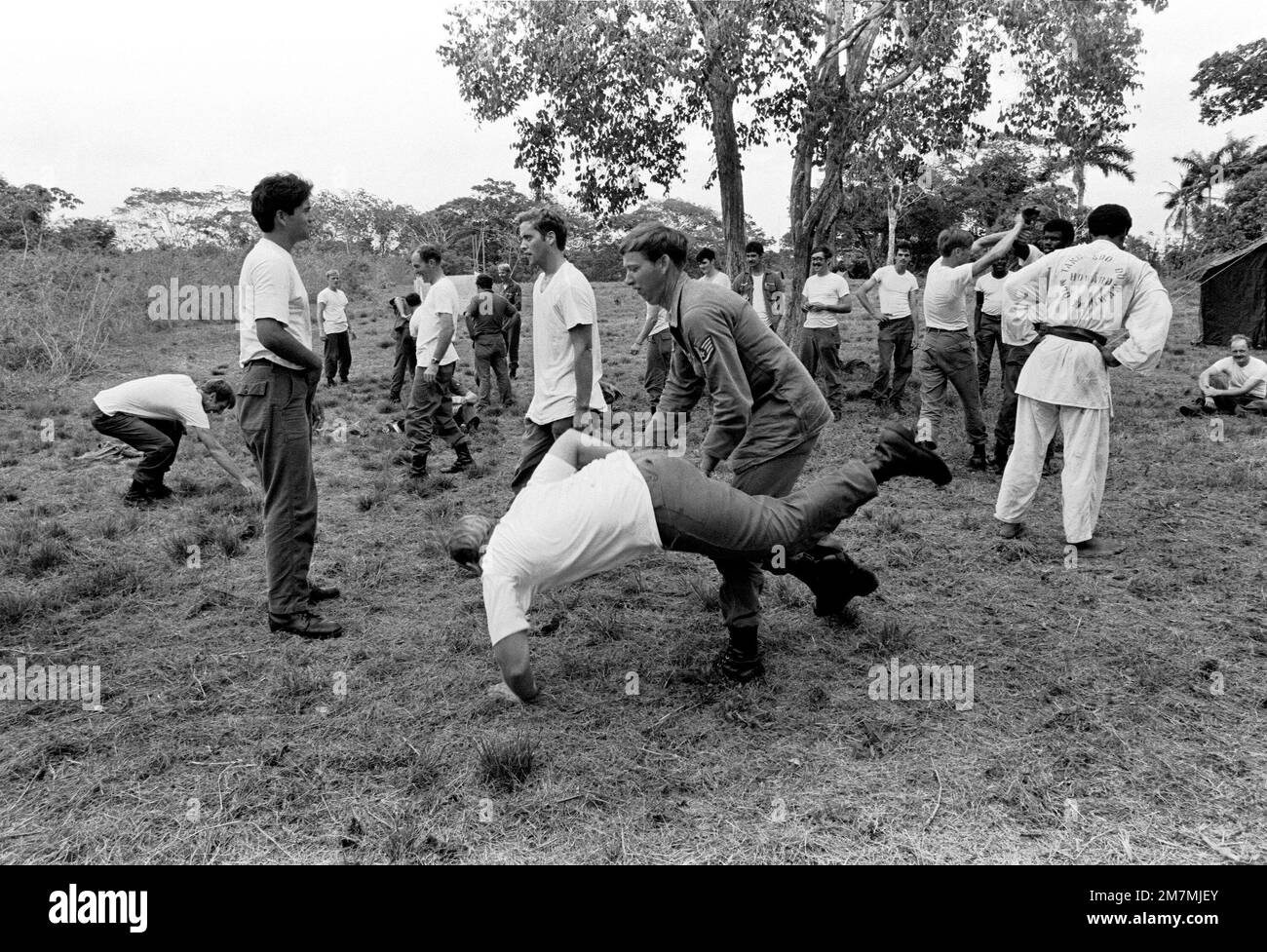Howard's civil engineering Prime Beef C-team observes a hand-to-hand ...