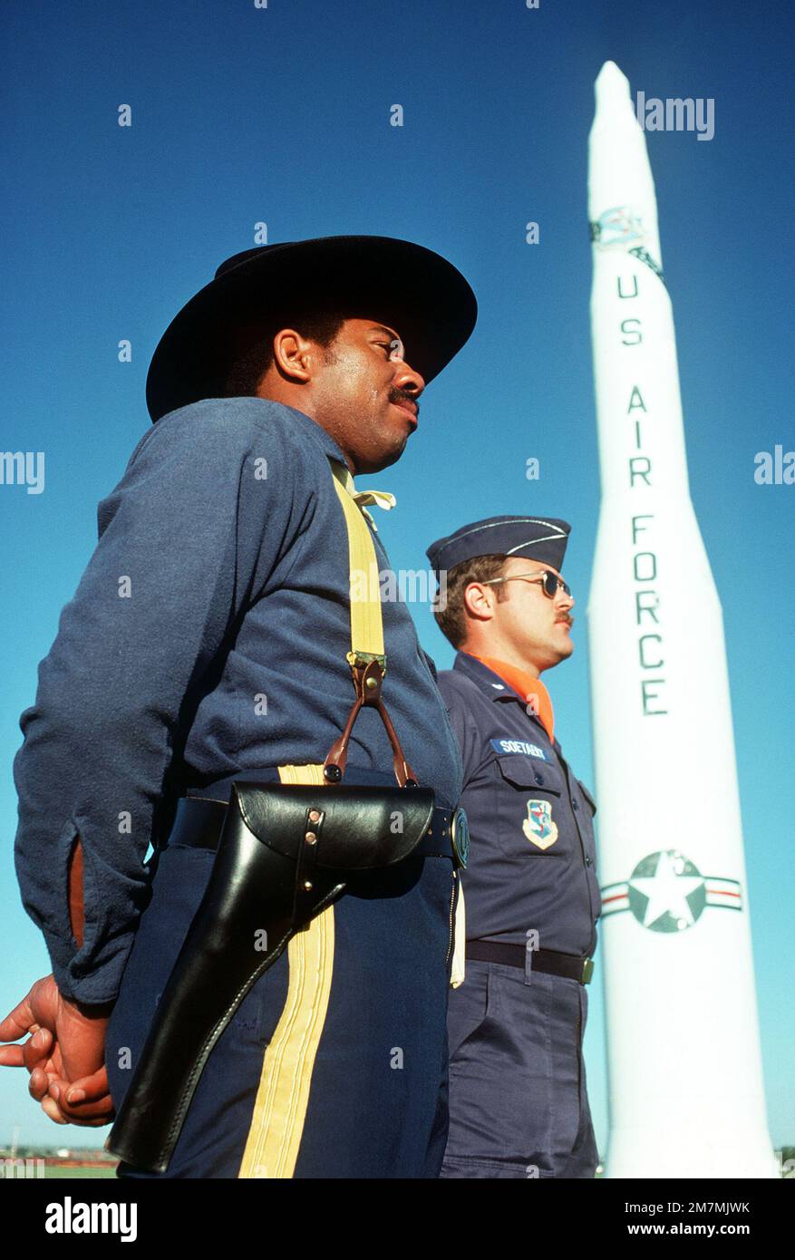 STAFF Sergeant John Brown (in cavalry uniform) and missile launch ...