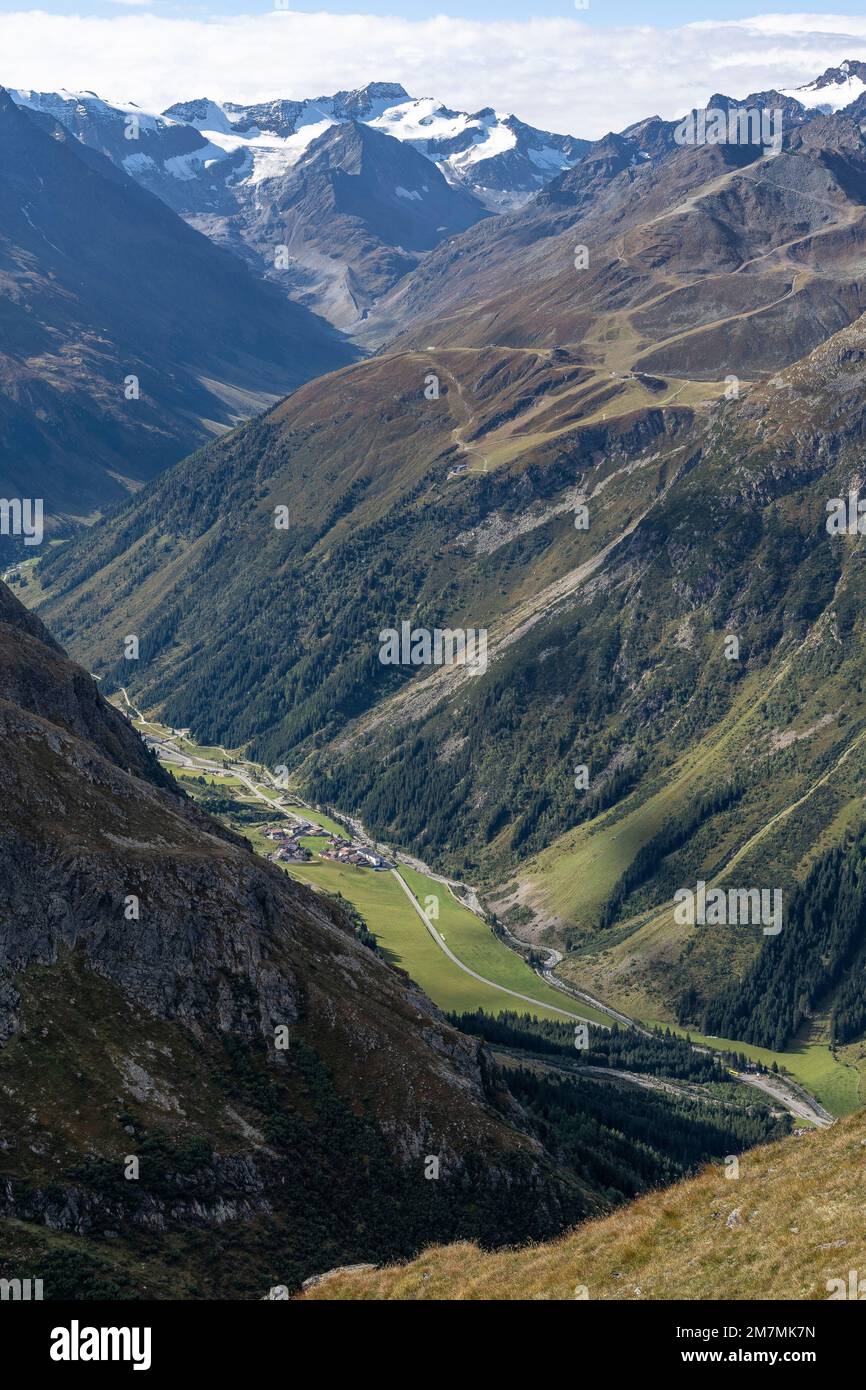 Europe, Austria, Tyrol, Alps, Eastern Alps, Ötztal Alps, Pitztal, view ...