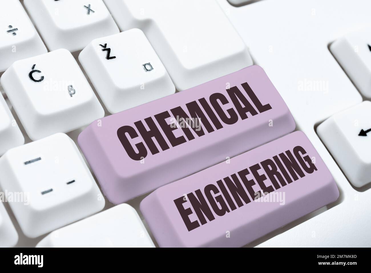 Sign displaying Chemical Engineering, Word for developing things ...