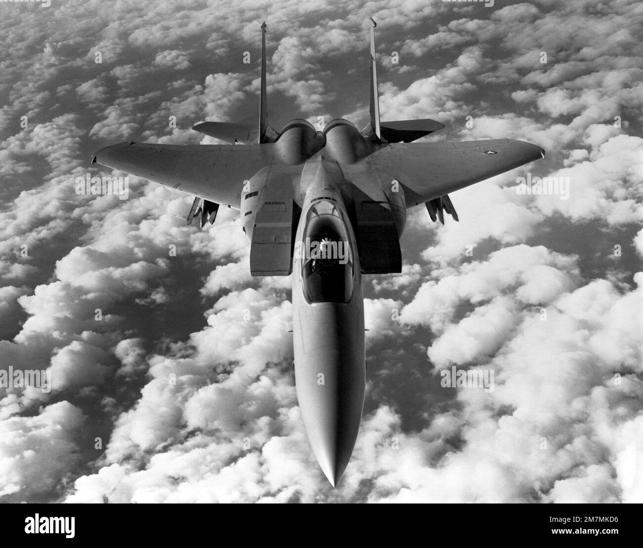 AN air-to-air view of an F-15 Eagle aircraft. Country: Deutschland ...