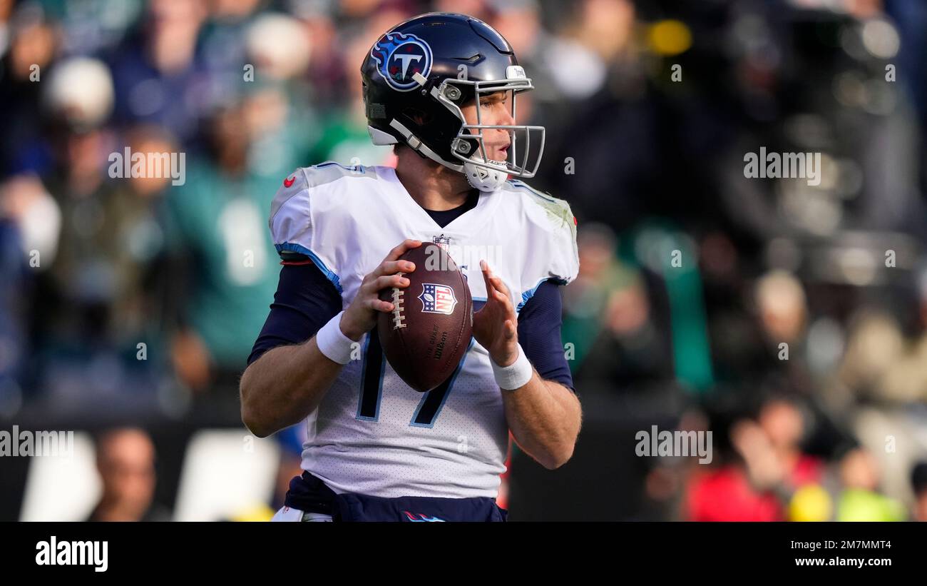 Tennessee Titans' Ryan Tannehill plays during an NFL football game ...