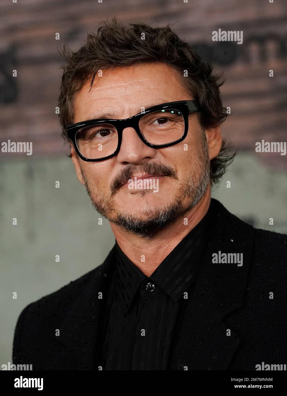 Pedro Pascal poses at the premiere of the HBO series "The Last of Us ...