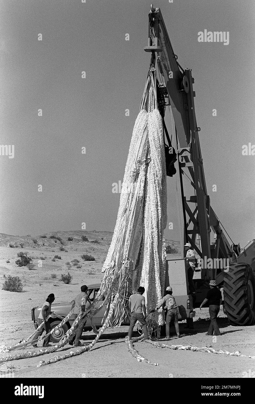The parachute used for the NASA Space Shuttle Program Solid Rocket ...