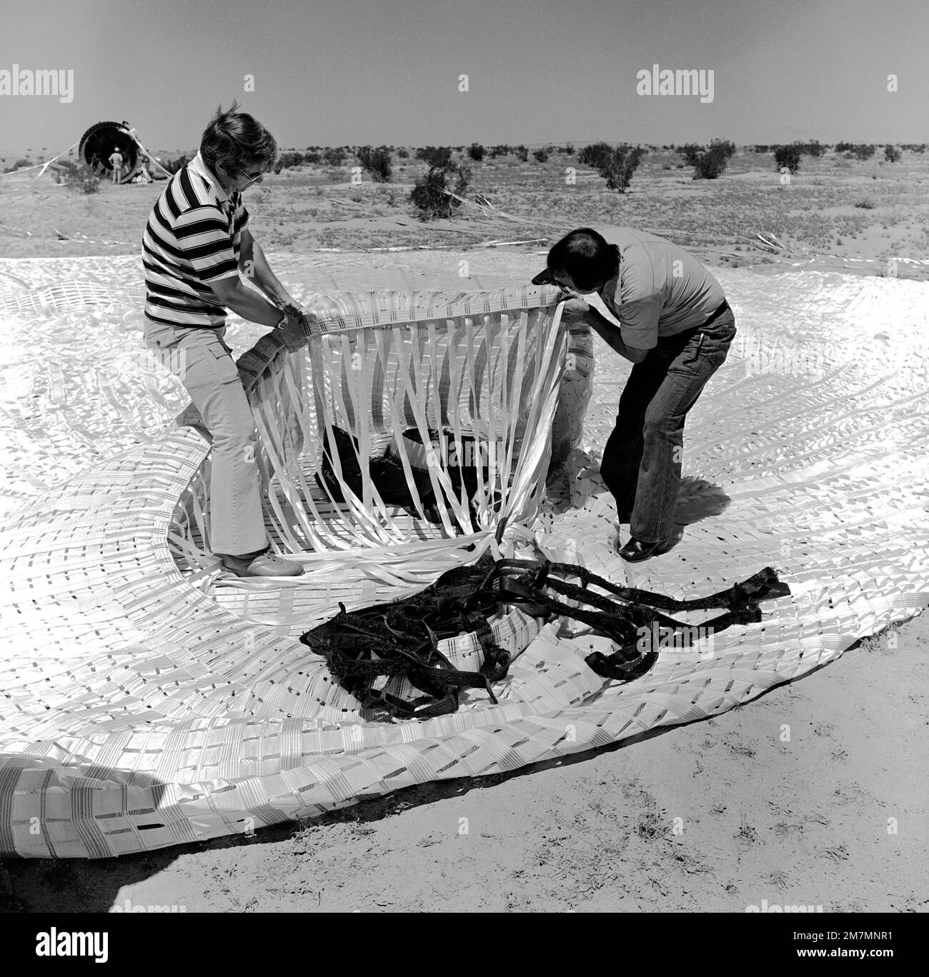 The parachute used for the NASA Space Shuttle Program Solid Rocket ...