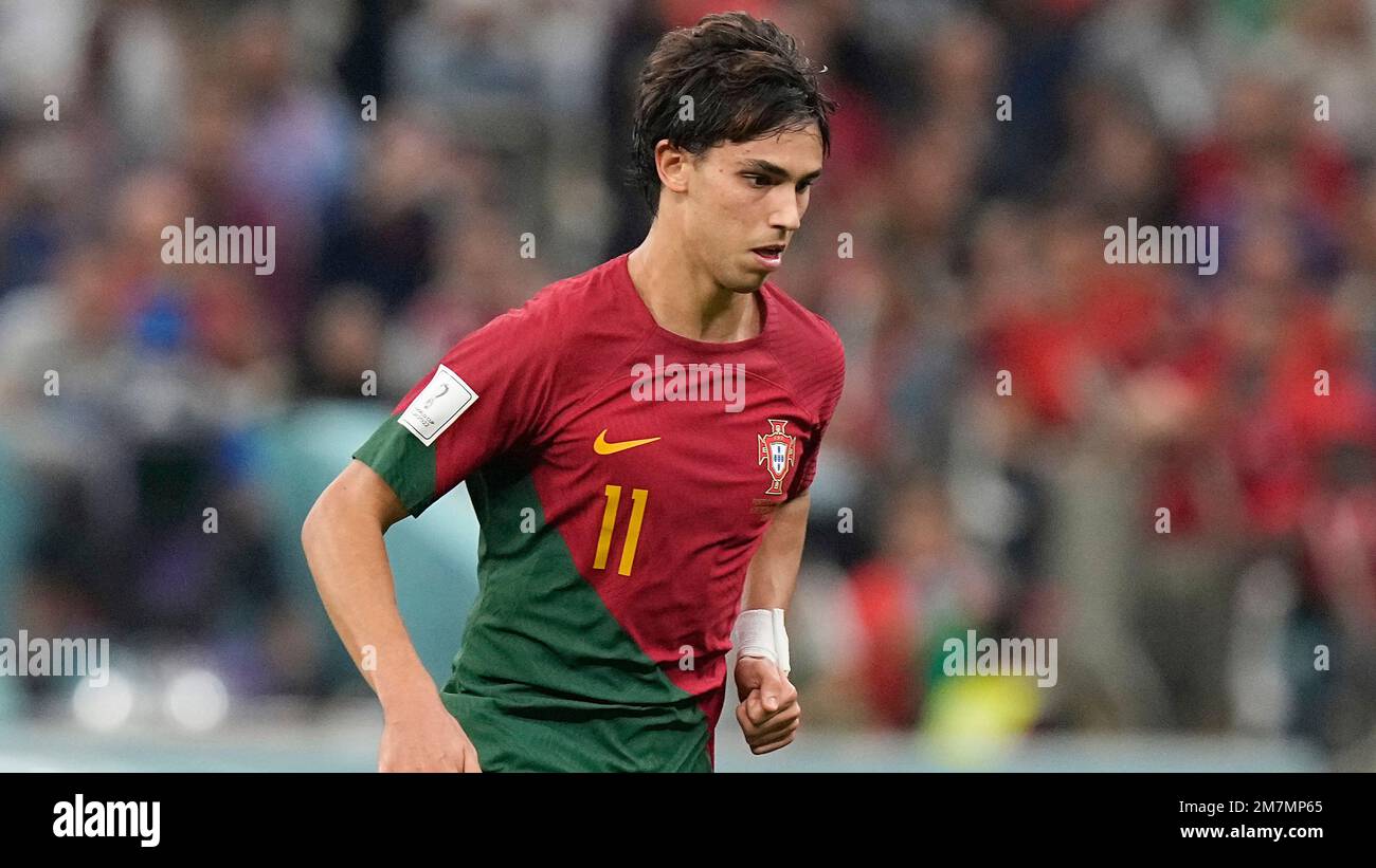 Portugal's Joao Felix in action during the World Cup round of 16 soccer ...