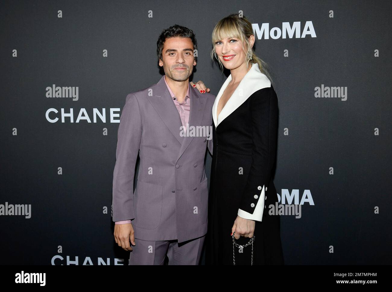 Oscar Isaac, left, and wife Elvira Lind attend the MoMA Film Benefit ...