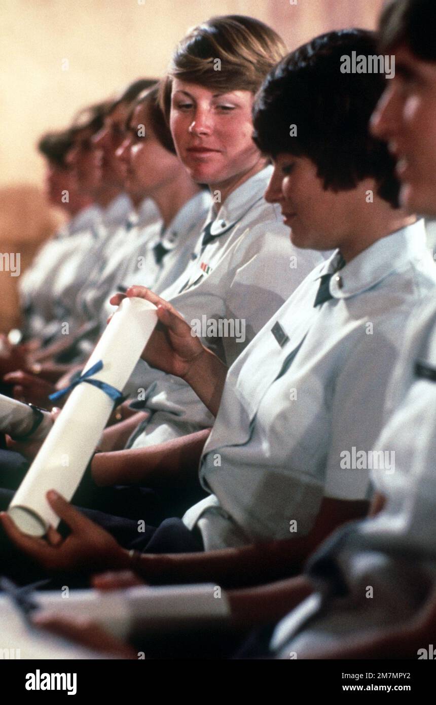 1LT Victoria Crawford, left, and 1LT Mary Livingston hold their ...