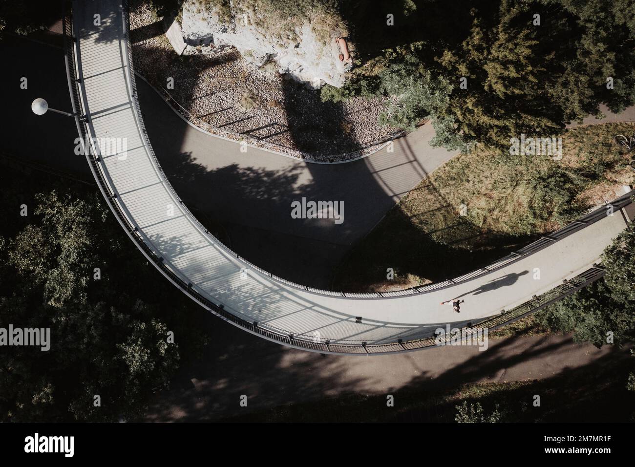 Germany, Baden-Wuerttemberg, Sigmaringen, Hohenzollern castle, bridge ...