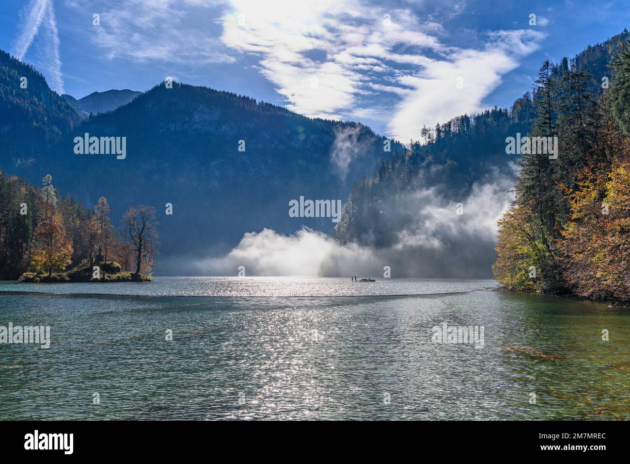 Germany, Bavaria, Berchtesgadener Land, Schönau am Königssee, Königssee ...