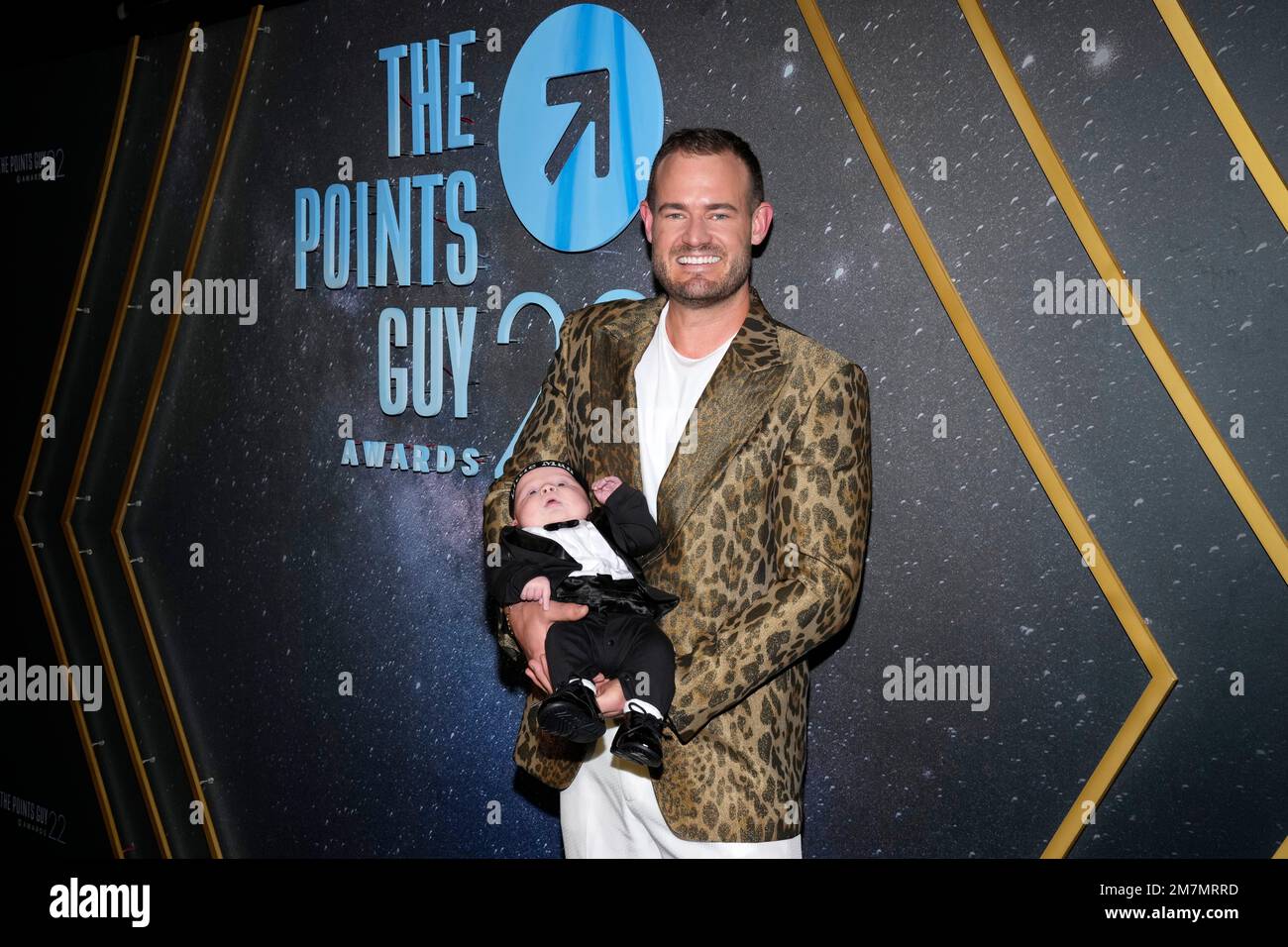 Brian Kelly and his son Dean attend The Points Guy Awards at Terminal 5 ...