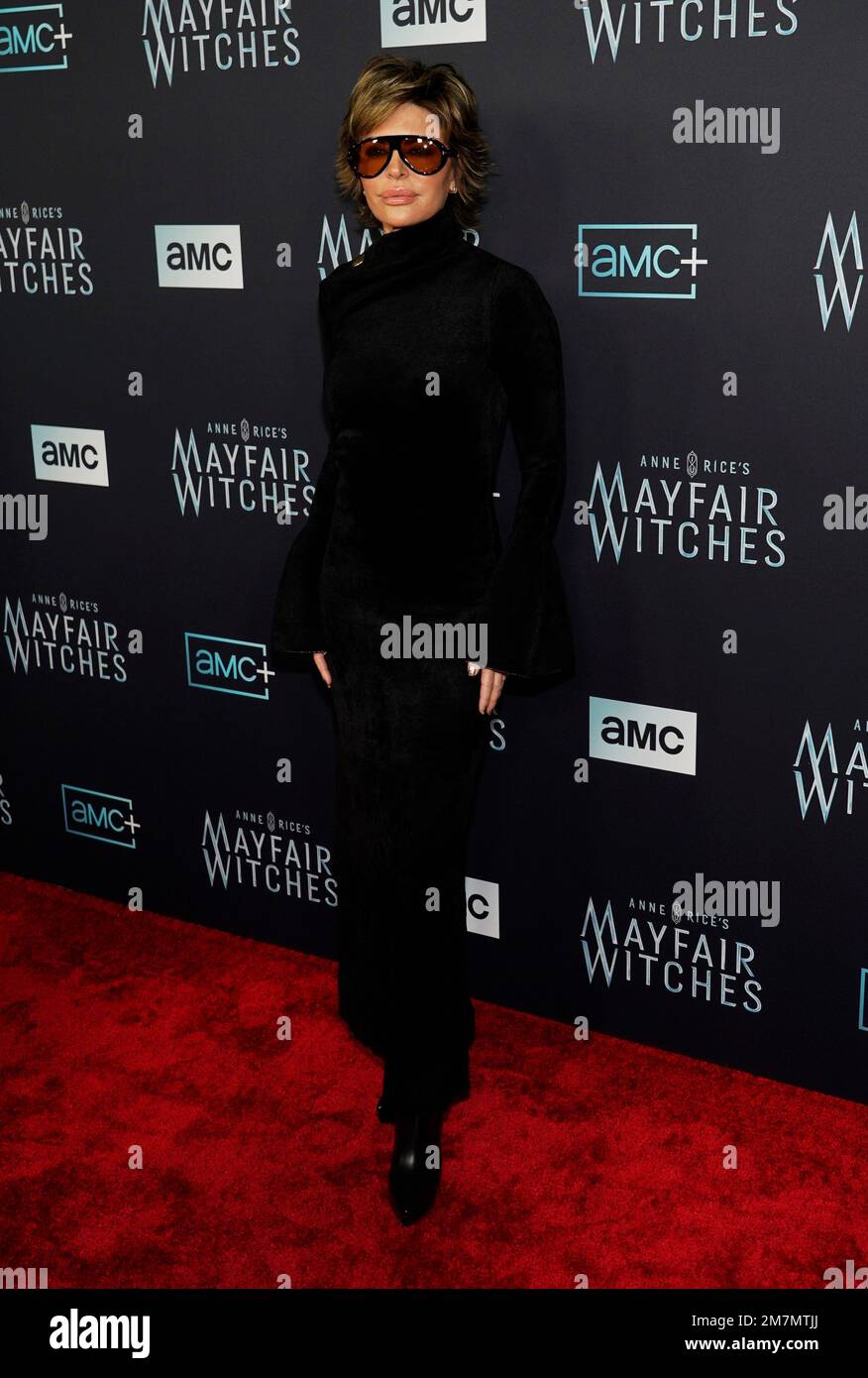 Lisa Rinna poses at the premiere of the AMC television series "Anne ...